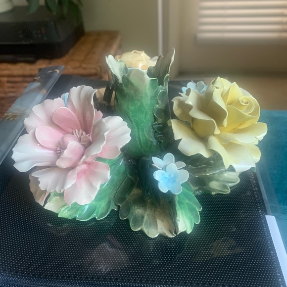 Art | Visconti Mollica Napoli Capodimonte Porcelain Candlestick Holder ...